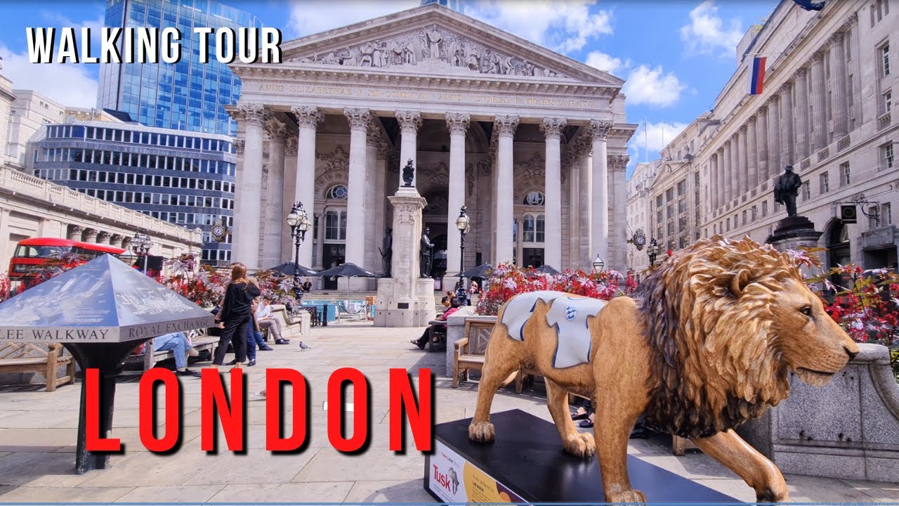 Streets of LONDON 4K | England | Walking Tour - YouTube