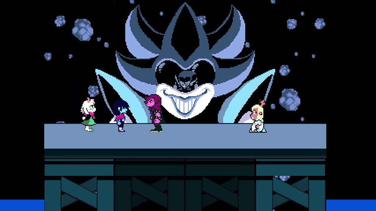 DELTARUNE CHAPTER 2 - Queen + Giga Queen Boss Battles - YouTube
