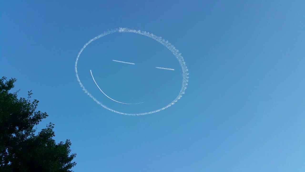 Smiley Face drawn by Pilot - YouTube