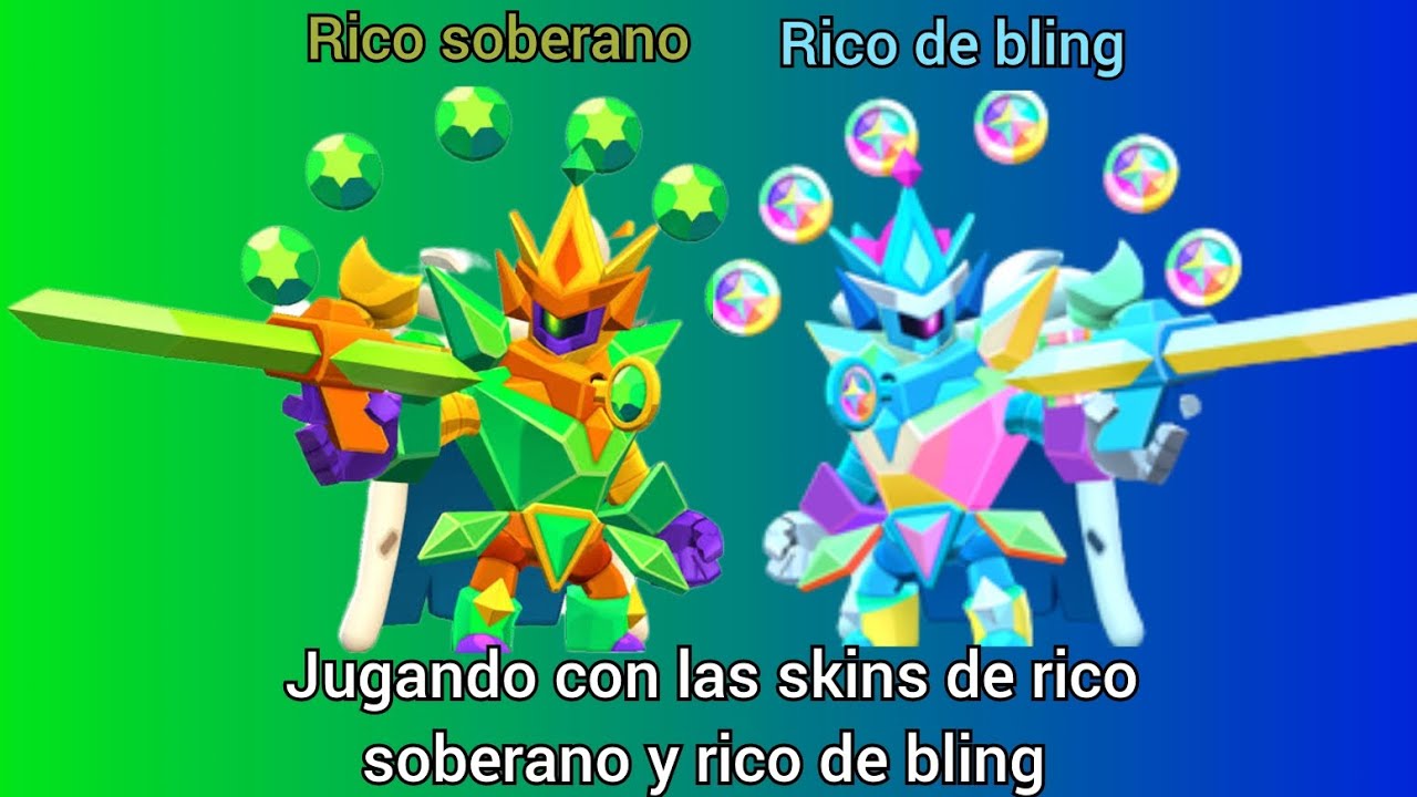 jugando con las skins de rico soberano y rico de bling - YouTube