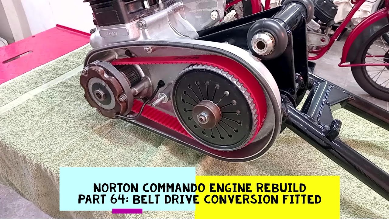 Norton Commando Engine Rebuild. Part 64: Fitting the Belt Drive ...