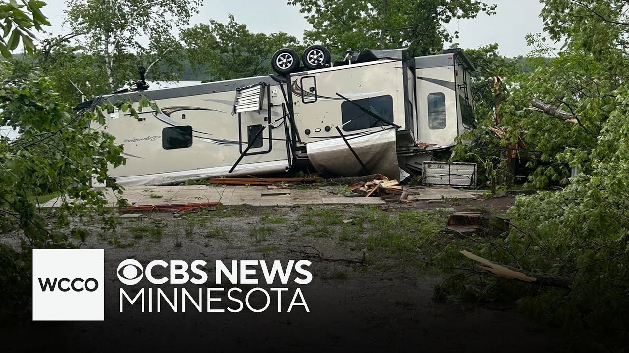 Severe storms leave damage across Minnesota - YouTube