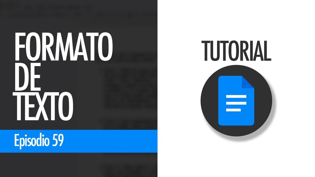 Dar FORMATO A TEXTO: negrita, cursiva, tachado. Apariencia del Documento | Google Docs, ep. 59 ...