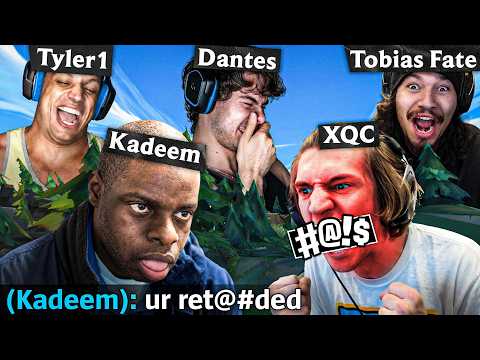 xQc Lost his MIND after Kadeem said this to him... ft Tyler1 & Tobias Fate