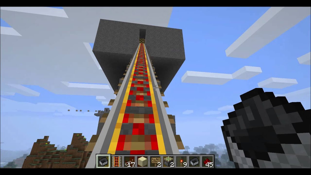 Minecraft: Piston Coaster (piston rollercoaster) - YouTube