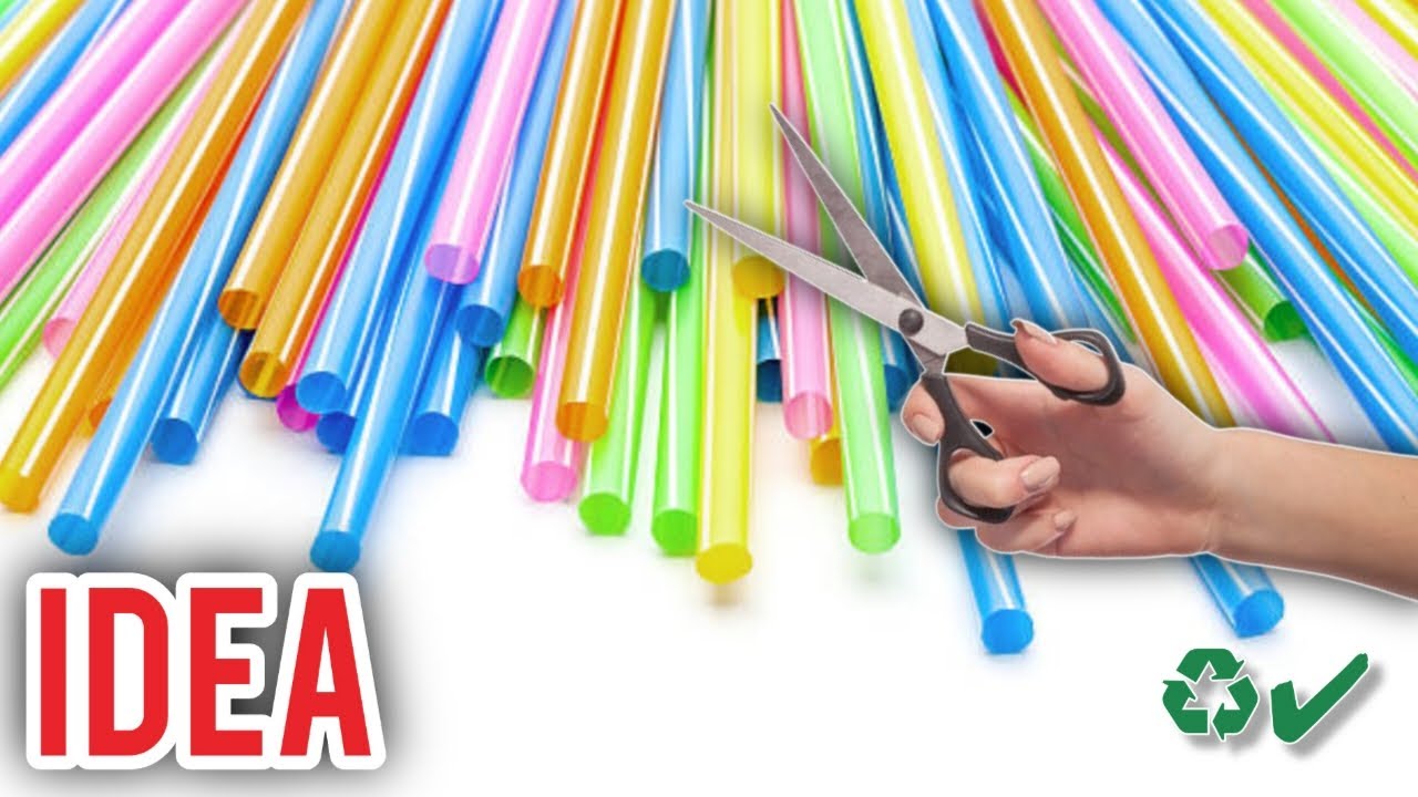 Great Idea You Can Make With Drinking Straws! Recycling Ideas With ...