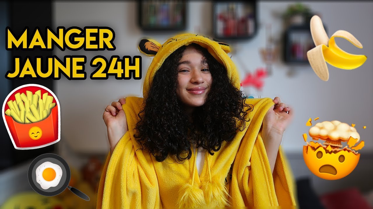 JE MANGE QUE DE LA NOURRITURE JAUNE PENDANT 24H ! - YouTube