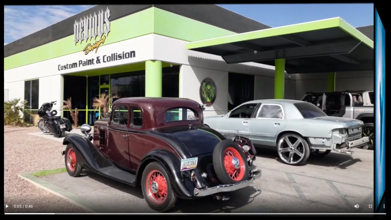 My 1933 Chevy at Devious Designs Auto Body in Las Vegas NV - YouTube