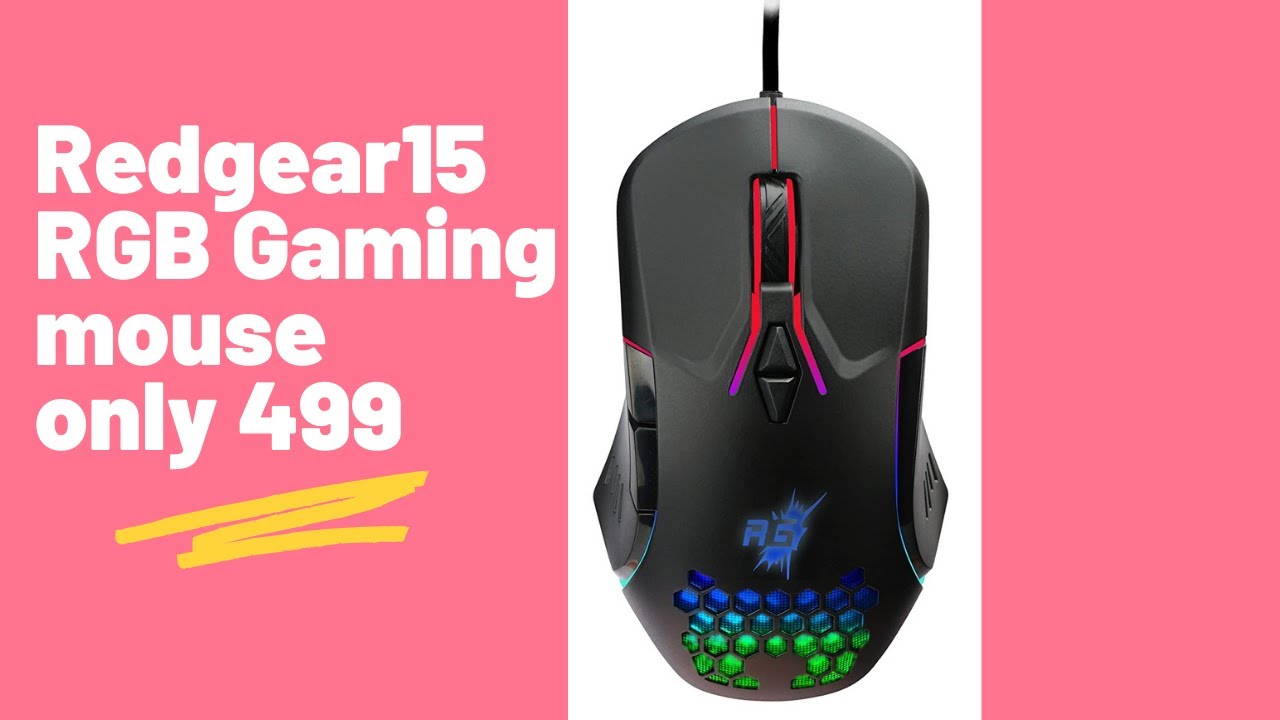 Redgear A 15 Wired Gaming Mouse with RGB (UNBOXING) - YouTube