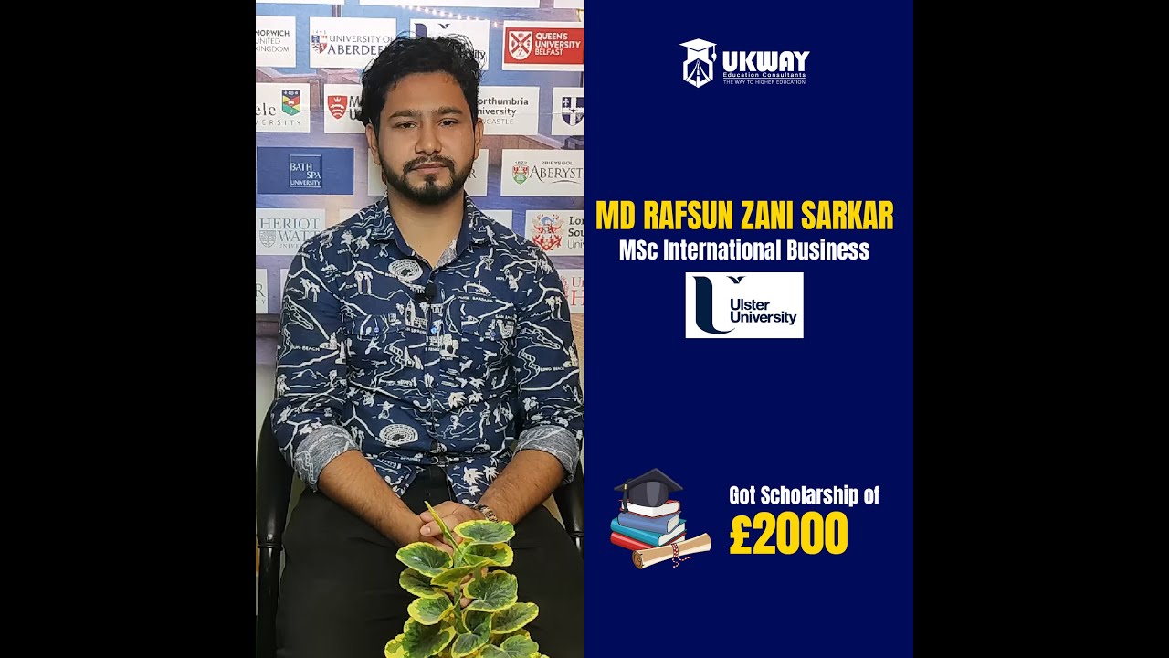 Listen to MD RAFSUN ZANI SARKAR, a successful applicant to Ulster University. - YouTube