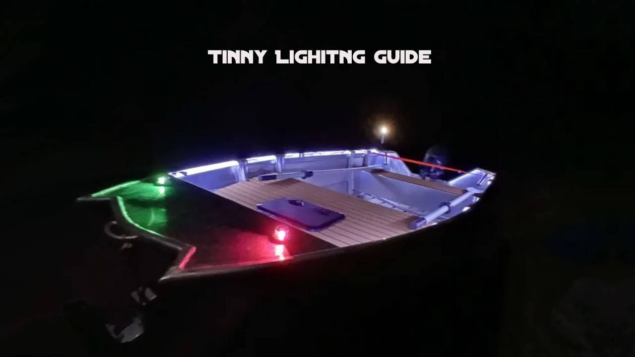How To Set Up Lights For Your Tinny - YouTube