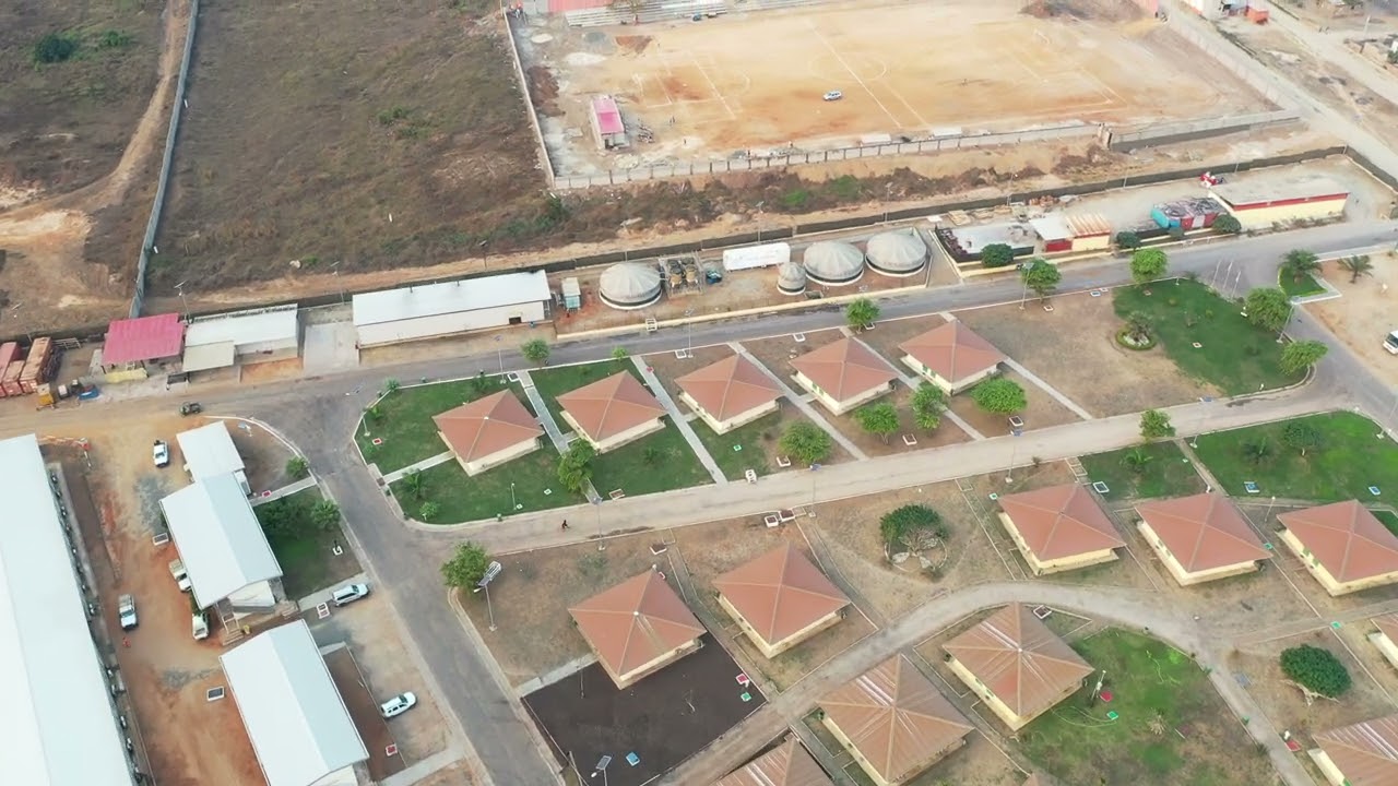 Aerial view Ambriz Accomodation Base - YouTube