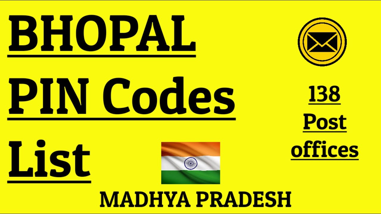 BHOPAL PIN CODE S List 138 Post Offices In Numerical Order YouTube bhopal-pin-code-s-list-138-post-offices-in-numerical-order-youtube