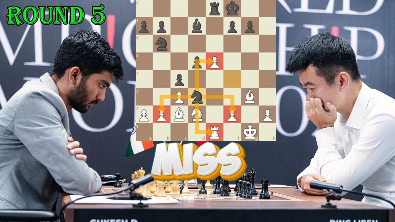 MISS WIN!! Gukesh vs Ding Liren || World Chess Championship 2024 - R5 ...
