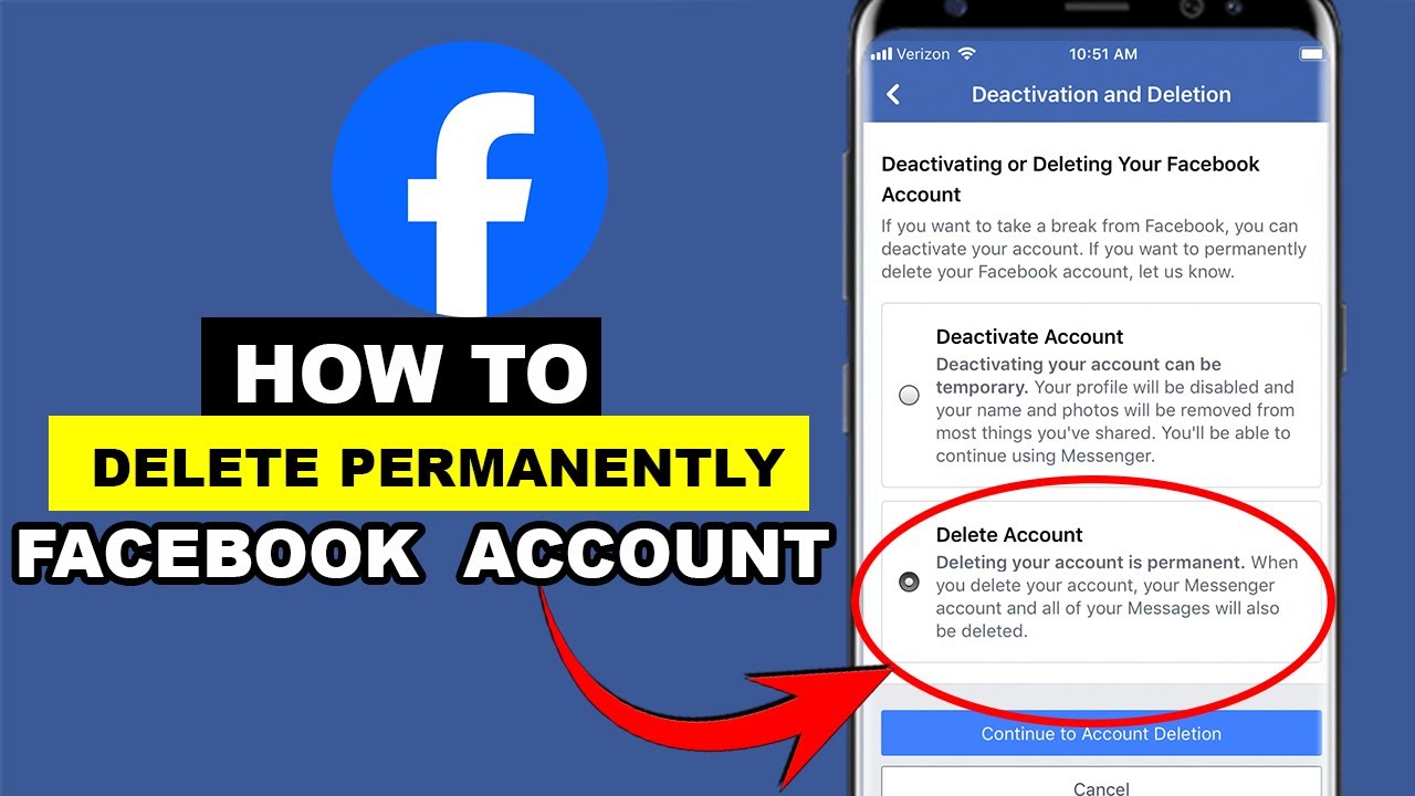 How To Delete Facebook Account Permanently (Quick and Easy) - YouTube