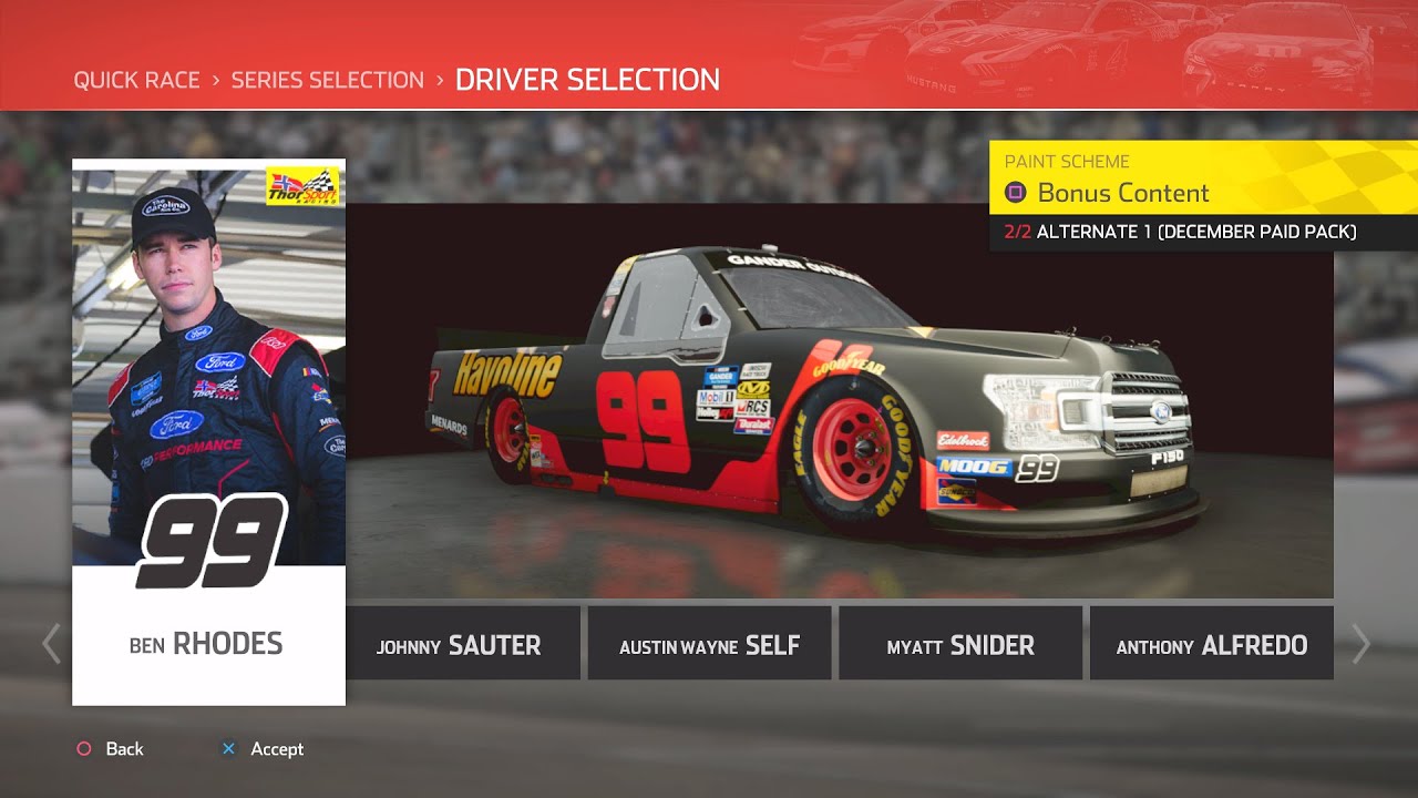 NASCAR Heat 4 - Ben Rhodes @ Darlington (Havoline) - YouTube