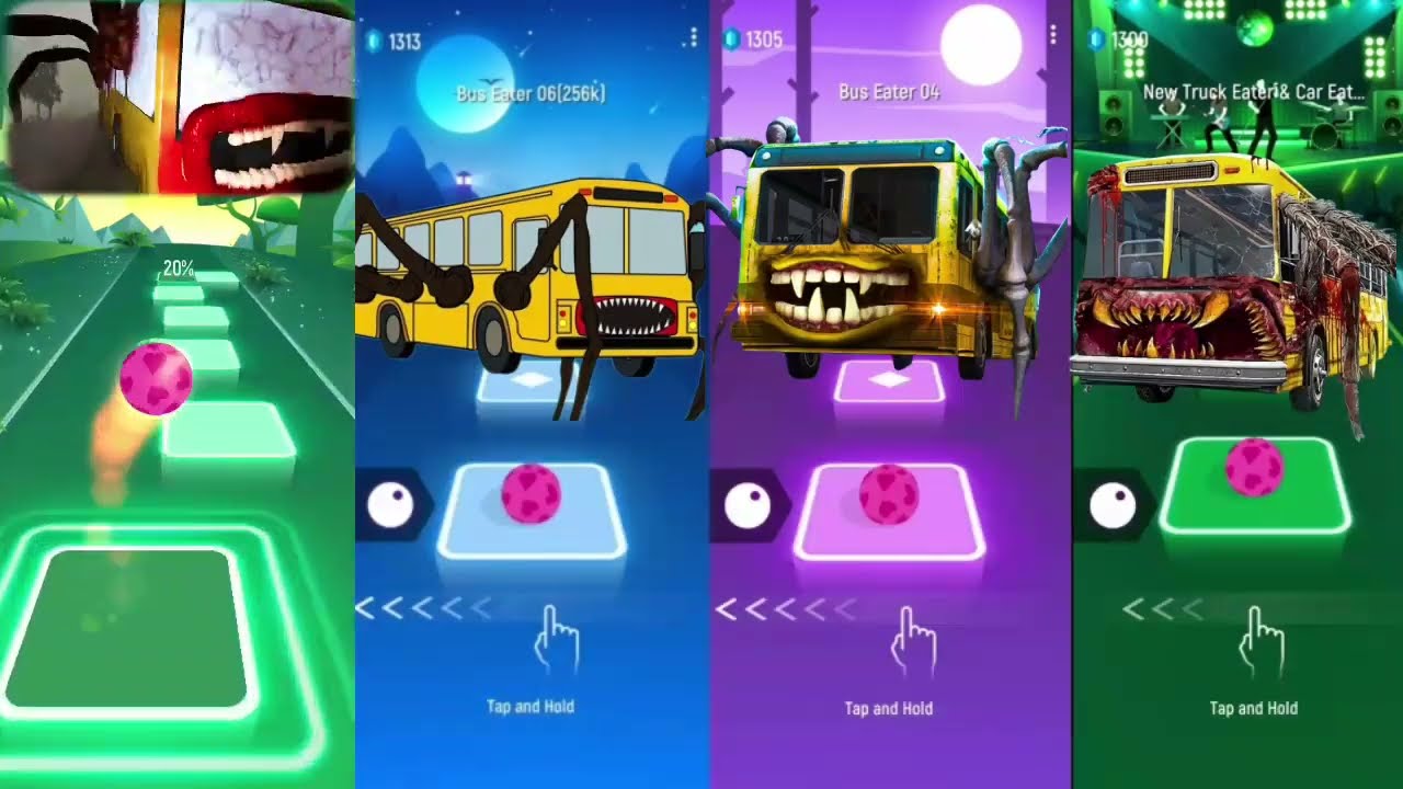 Bus Eater 🆚 Bus Eater 🆚 Bus Eater 🆚 Bus Eater | Tiles Hop Edm Rush Part ...