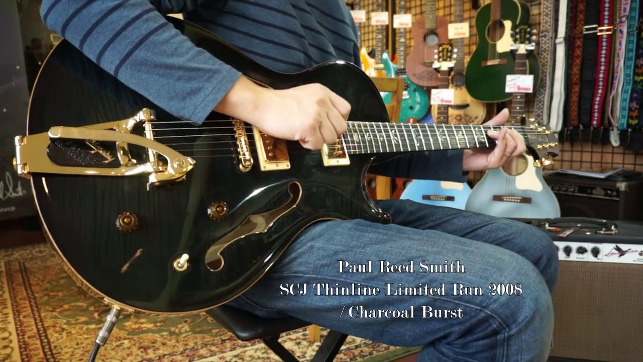 PRS SCJ Thinline Limited Run 2008 / Charcoal Burst - YouTube