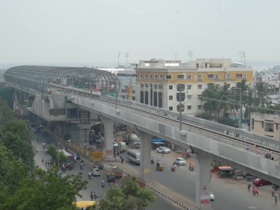 Metro Stations in Progress Mettuguda - Nagole - YouTube