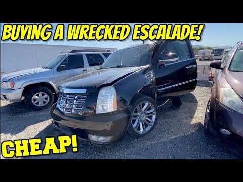 Buying A Wrecked Escalade! - YouTube