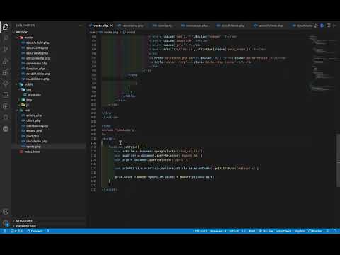 Simple application de gestion de stock avec PHP/MySQL - 11 - annuler une vente - YouTube