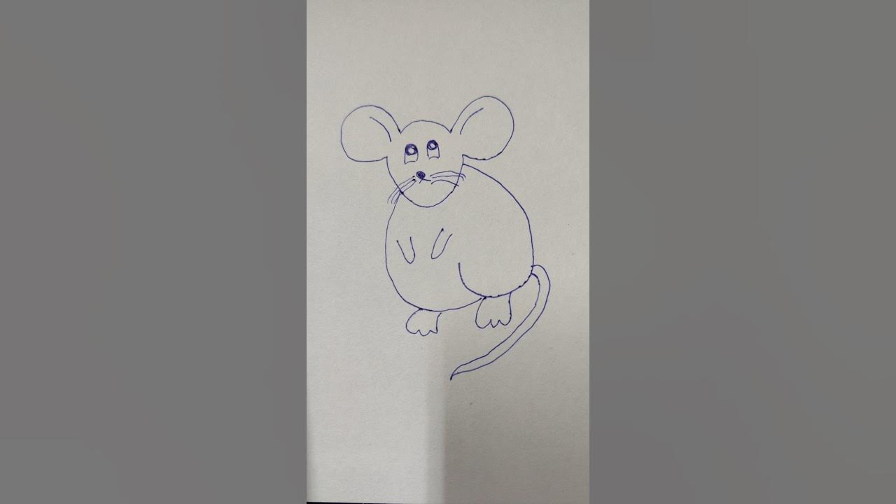 How To DRAW MOUSE - YouTube