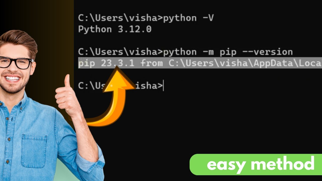 How To Check If PIP Is Installed In Python Windows 10 11 2023 YouTube How To Check If PIP Is Installed In Python Windows 10 11 2023 YouTube