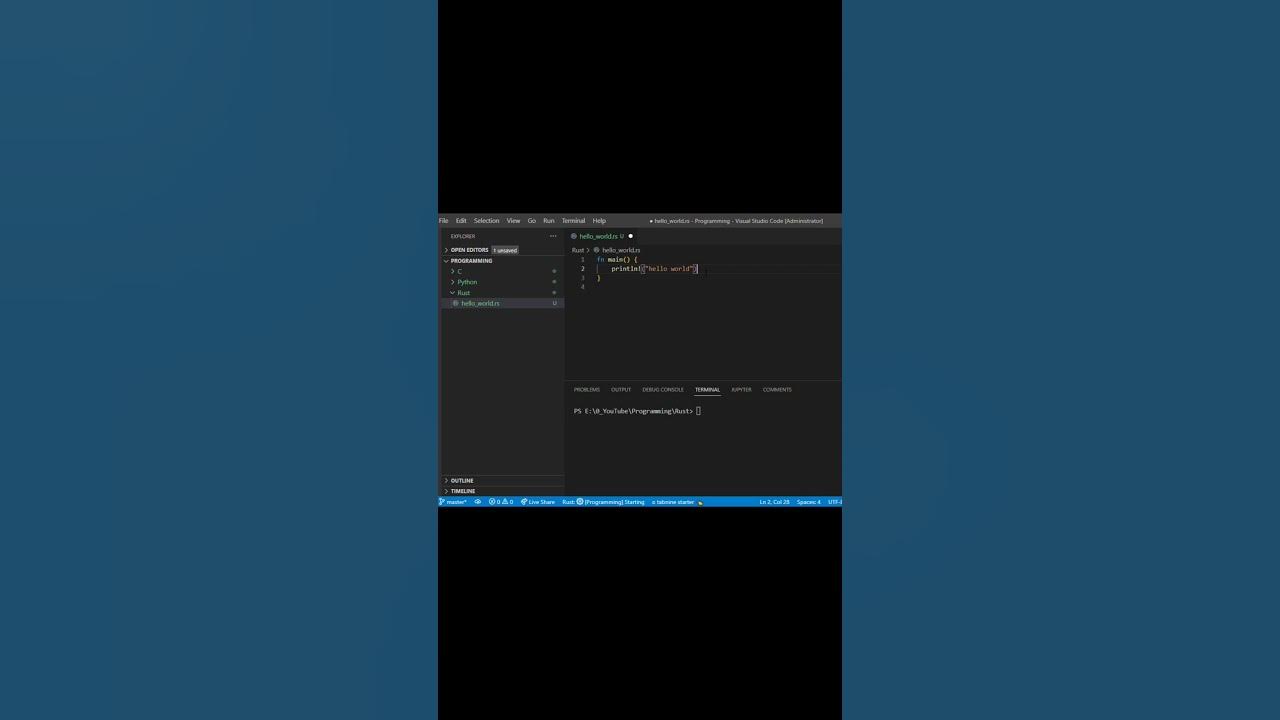 Rust Programming Syntax Rust Tutorial Rust Rustprogramming Shorts Syntax Youtube