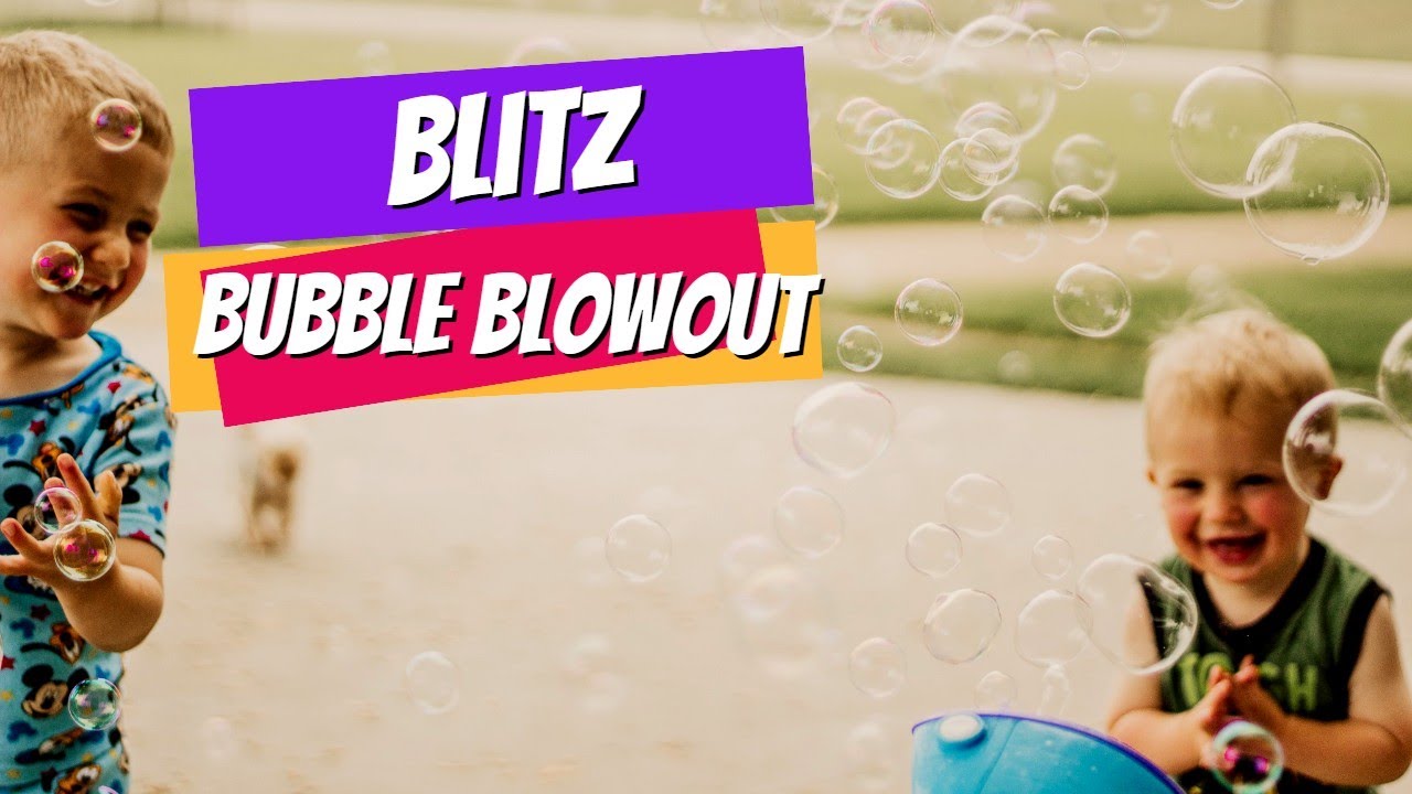 Blitz Bubble Blowout Bubble Machine - YouTube