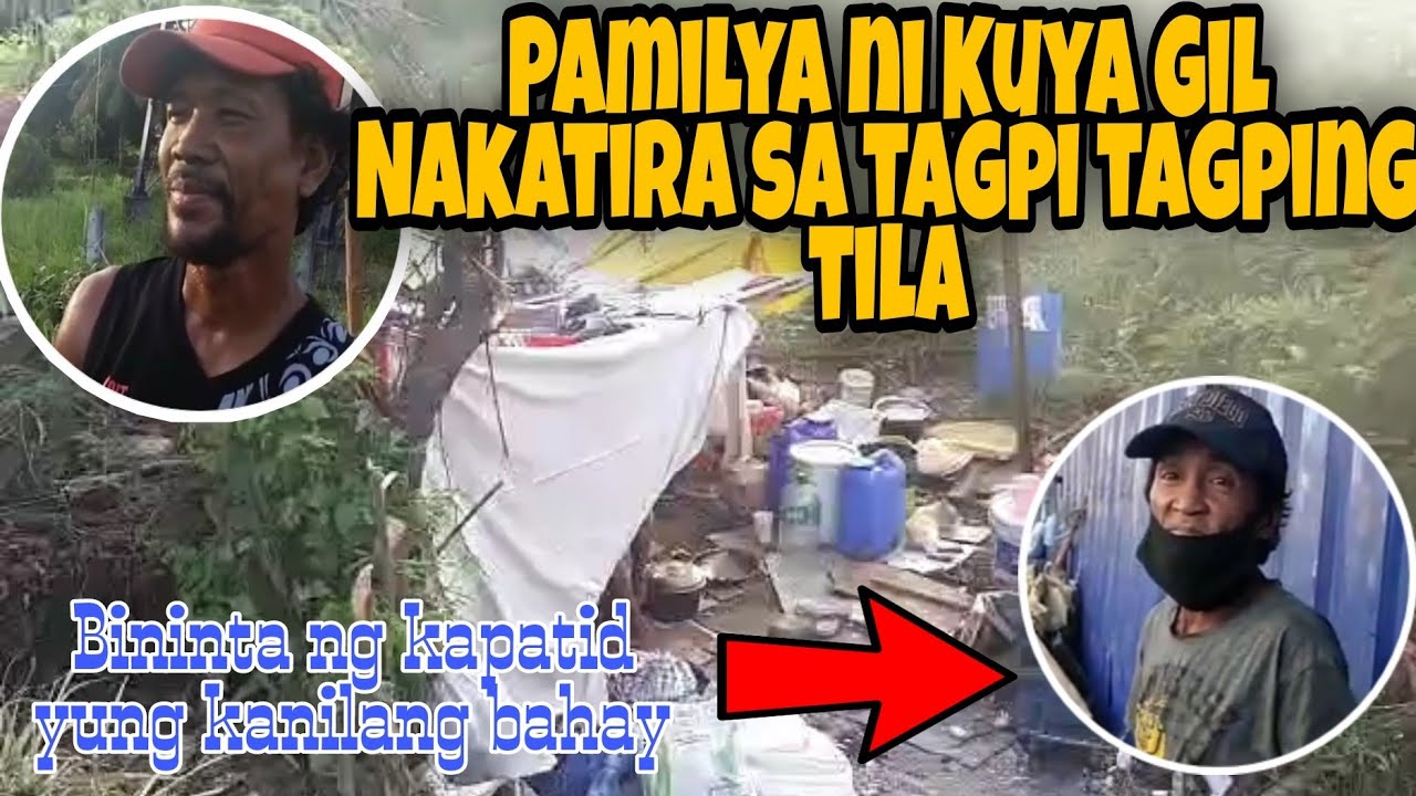 ISANG PAMILYA NAKA TIRA SA TAGPI TAGPING TILA SA GILID NG KALSADA ...