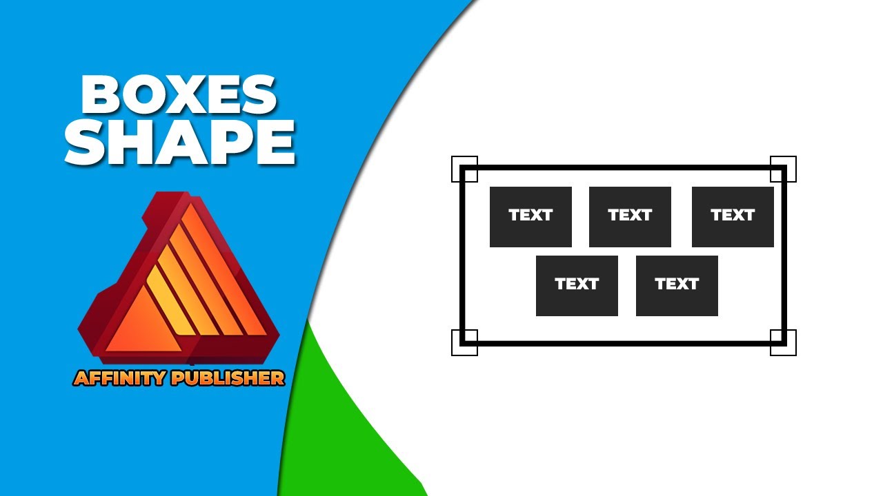 How to insert more boxes shape in affinity publisher - YouTube