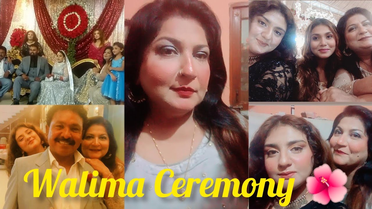 Walima Ceremony 🌺| full enjoying | enjoyment ||Fatima unique vlog ...