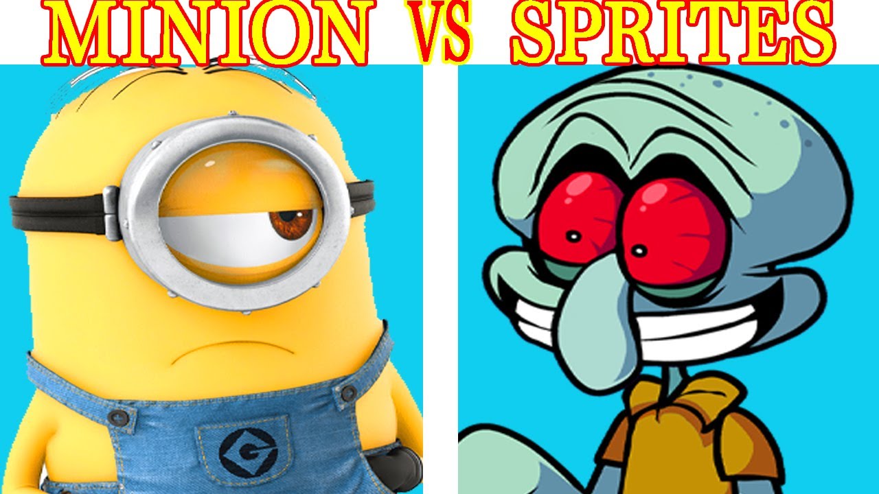 Friday Night Funkin' MINION VS Sprites (FNF New Mod/Hard/Creepypasta ...
