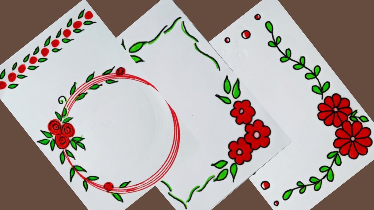 EASY PROJECT DESIGNS/PROJECT WORK DESIGNS/BEAUTIFUL BORDER DESIGNS/CUTE ...