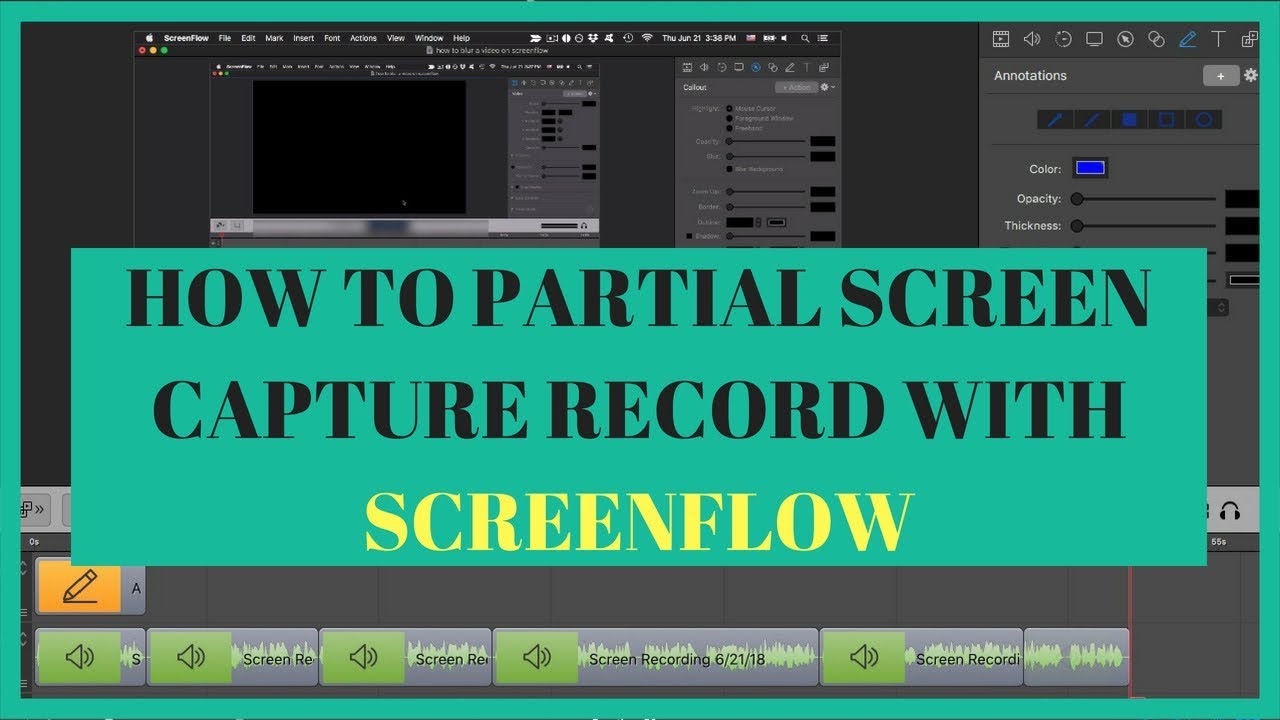 How To Partial Record A Screen With Screenflow | Marco Diversi - YouTube