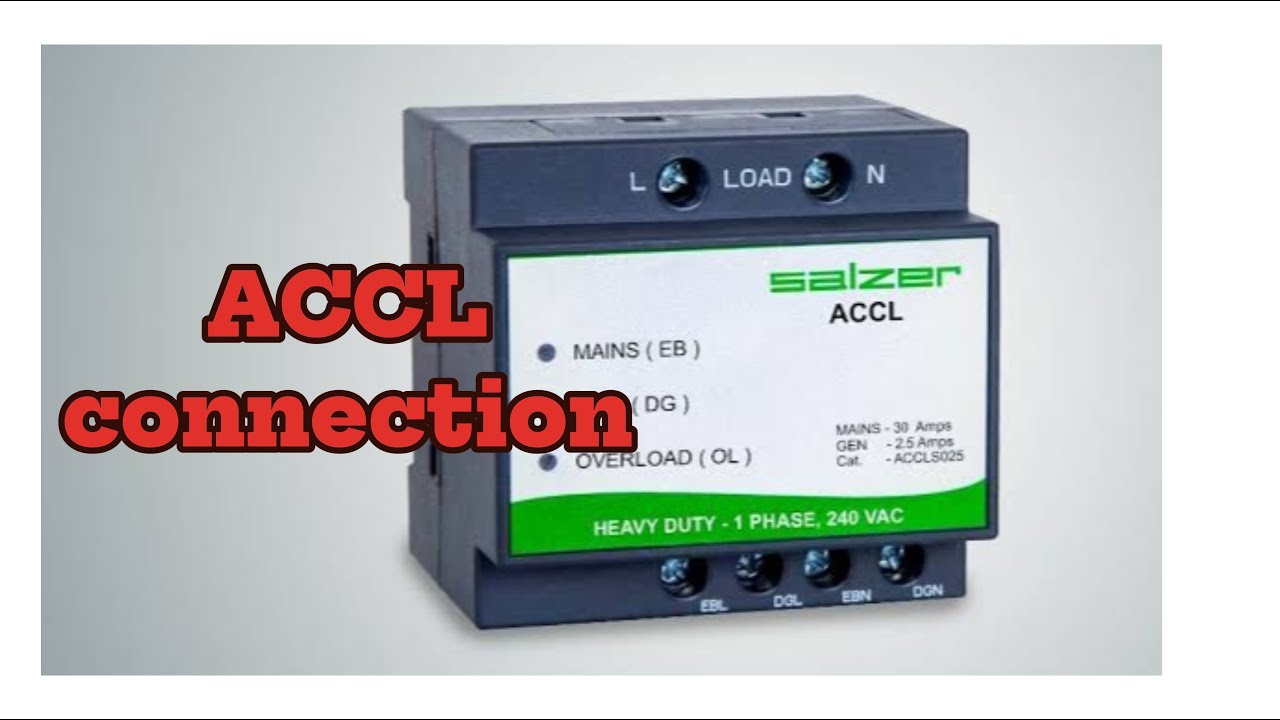 ACCL device connection.#elecrical #ACCL - YouTube