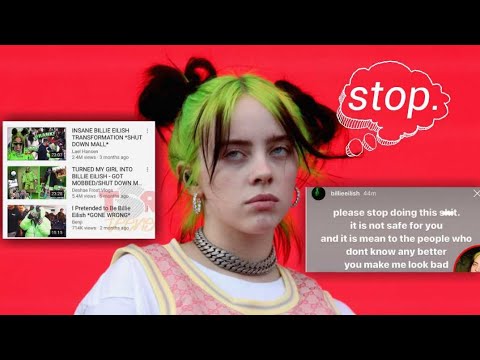Billie Eilish Goes OFF On YouTubers Pretending To Be Her..