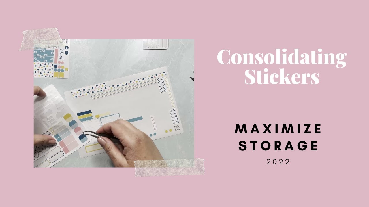 Quick Sticker Reorganization | How I consolidate Stickers to Maximize ...
