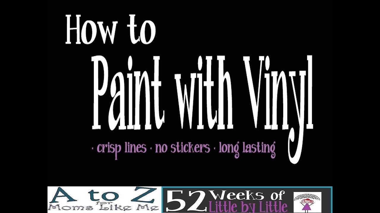 How to paint with vinyl and make professional looking signs - YouTube