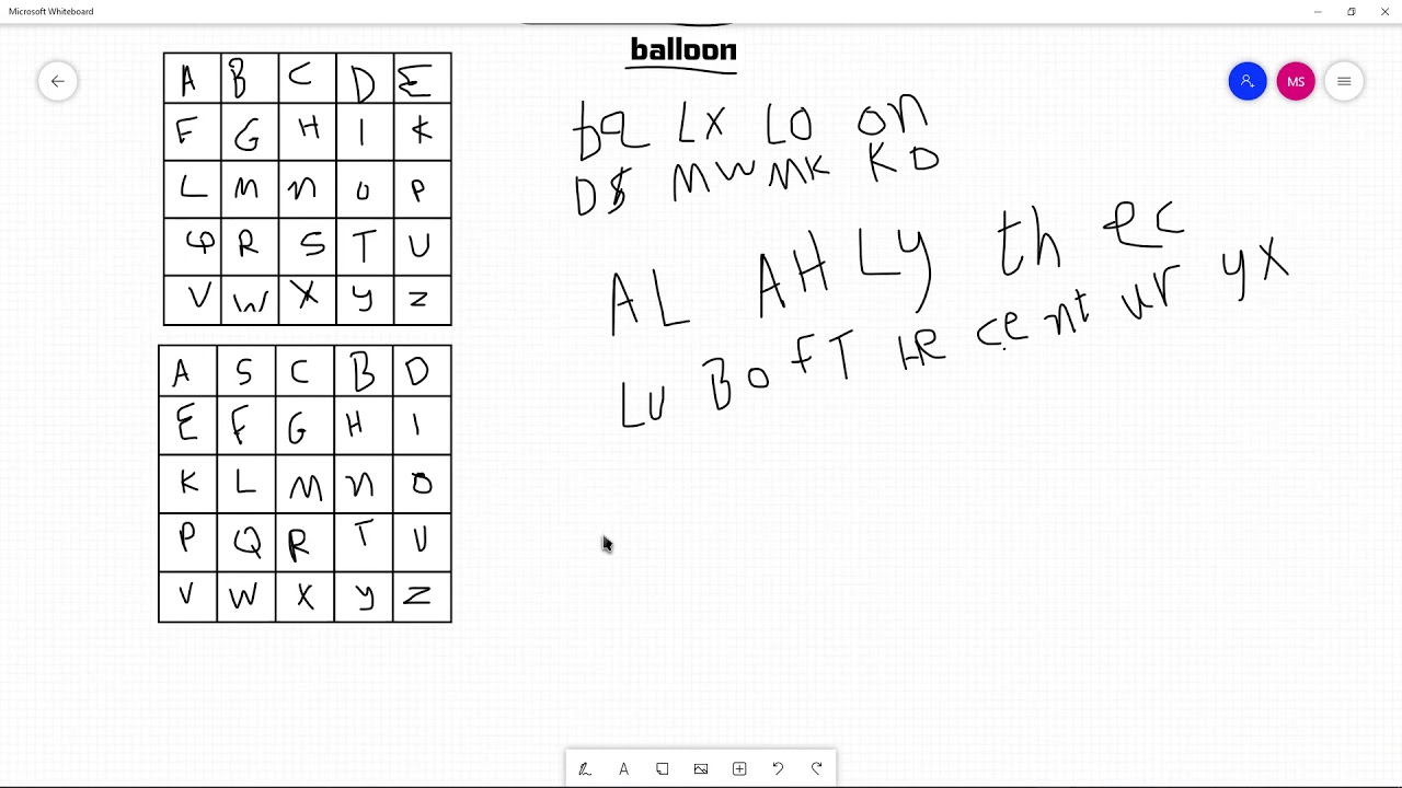 خوارزميات التشفير Playfair Cipher - YouTube