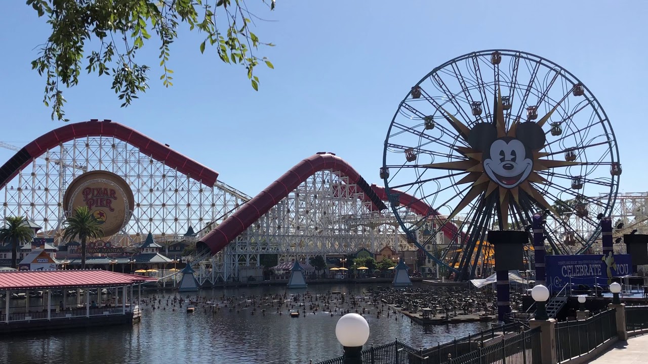 Disney California Adventure Pixar pier - YouTube