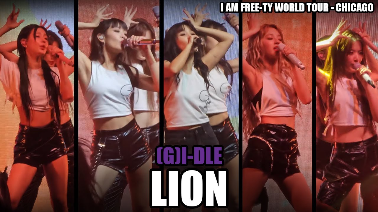 (G)I-DLE - LION - I AM FREE-TY WORLD TOUR (Chicago) FANCAM [4K] - YouTube