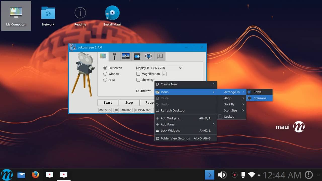 vokoscreen 2016 08 15. MAUI LINUX - YouTube