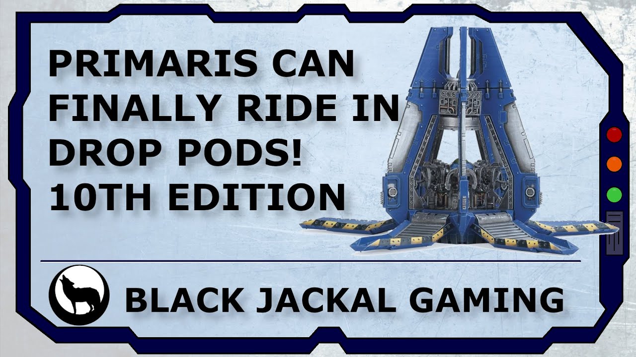 Primaris can ride in drop pods! Space Marines 10th Edition Warhammer ...