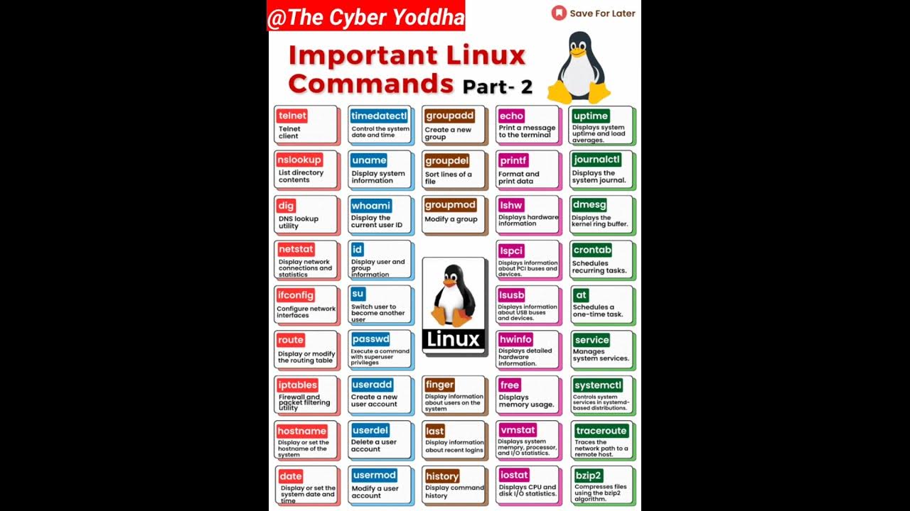 Important Linux Commands Part 2 #shorts - YouTube