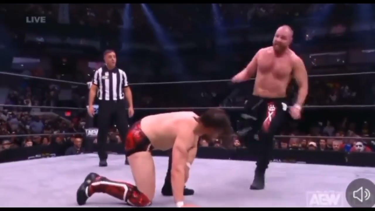 Jon Moxley did Seth Rollins Curb Stomp AEW dynamite highlights - YouTube
