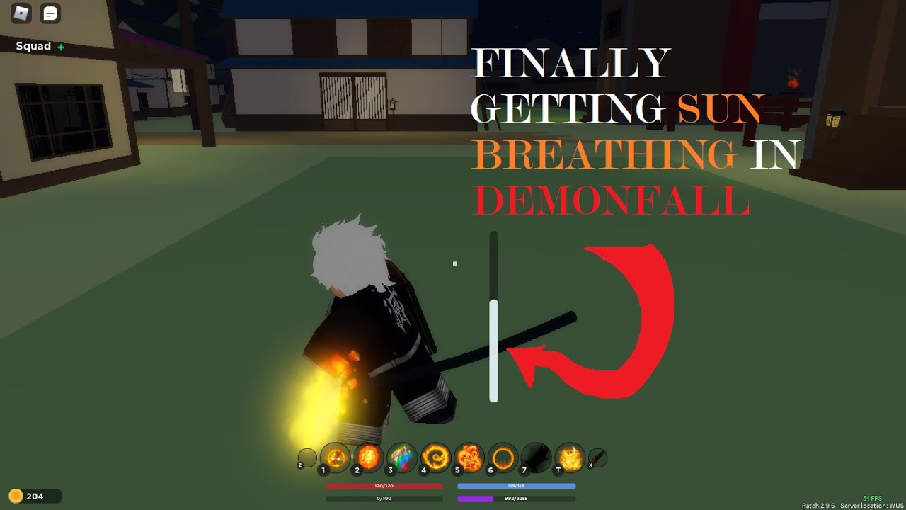 FINALLY GETTING SUN BREATHING (roblox demonfall) - YouTube
