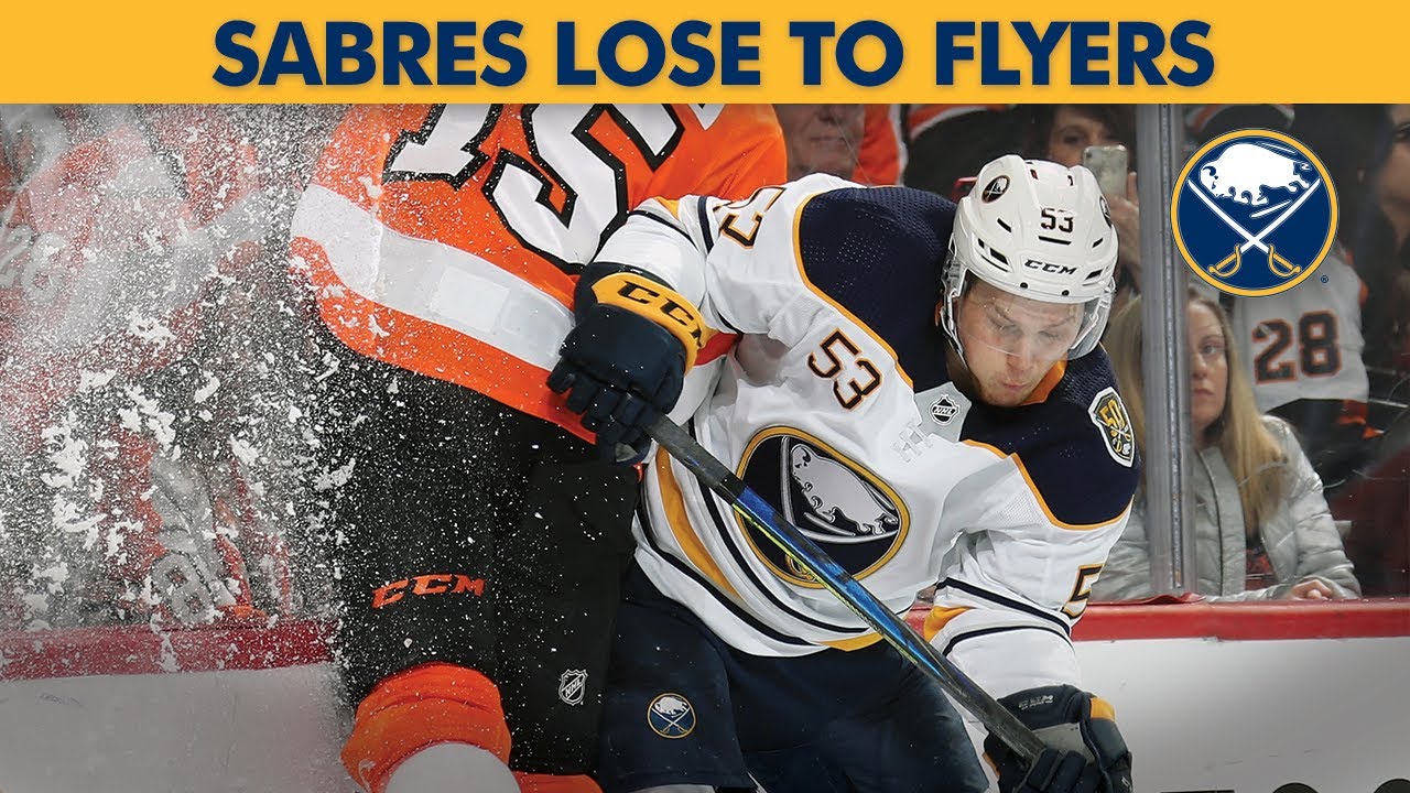 Buffalo Sabres Lose to Philadelphia Flyers 3-1 - YouTube