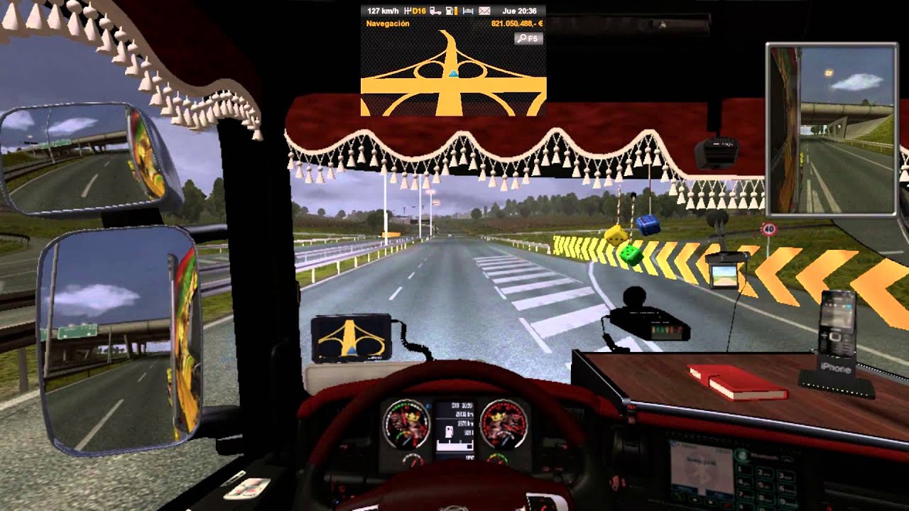 Euro Truck Simulator - Mod Limite de velocidad 130 Km - YouTube