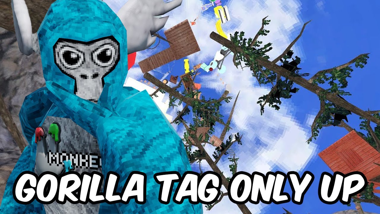 Trying Out The New MONKE UP MAP In Gorilla Tag VR! - YouTube